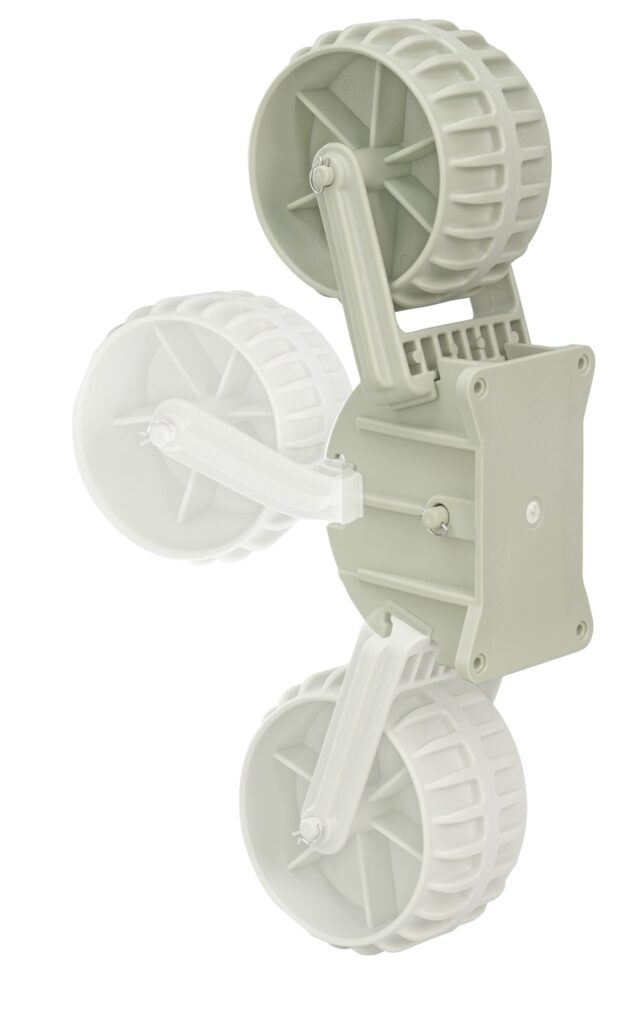 Plastic retractable wheels – Alex Marine