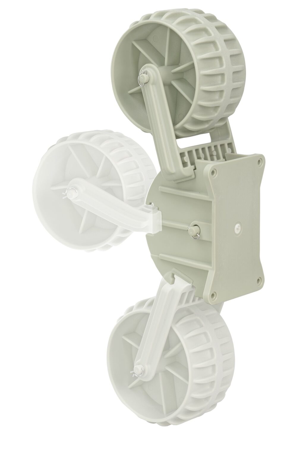 Plastic retractable wheels – Alex Marine